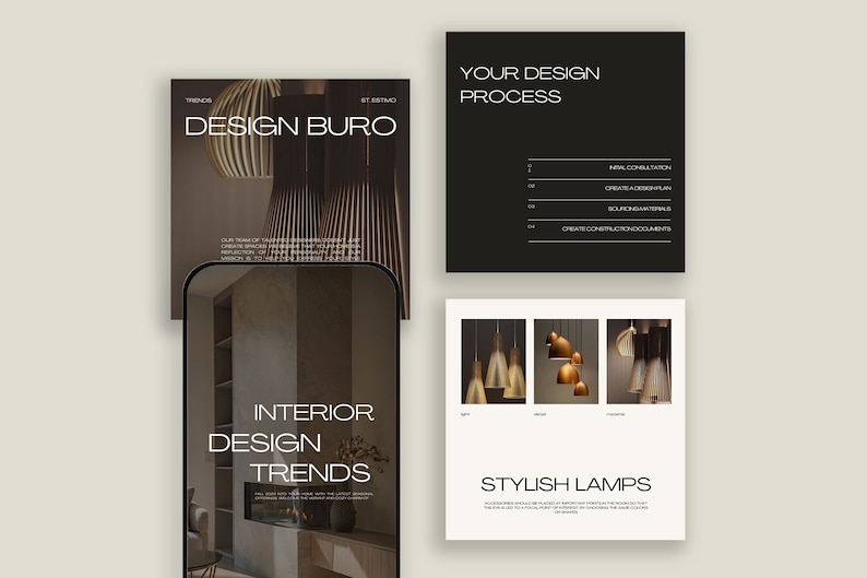 Interior Design Instagram Templates, Interior Design Social Media ...