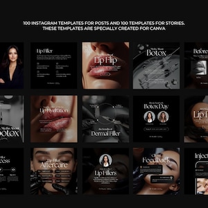 Botox Instagram Templates Black, Nurse Injector Templates, Botox and ...