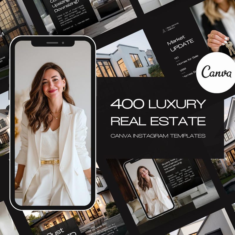 Black Real Estate Package - Etsy
