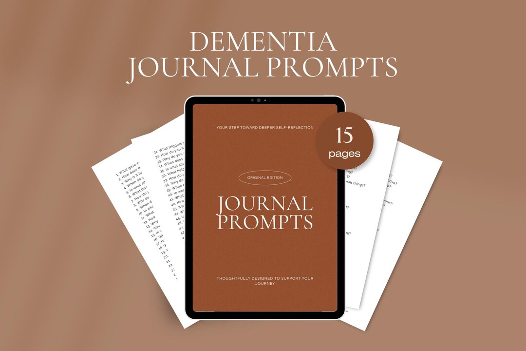365 Daily Dementia Journal Prompts, Dementia Activities, Journaling ...