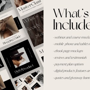 Digital Product Mockups for Social Media. Online Course Mockup Bundle ...