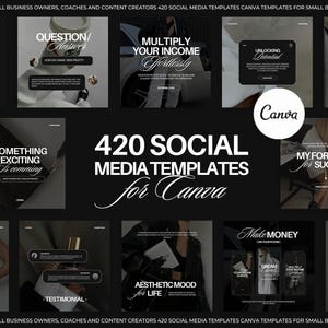 Social Media Templates Canva, Instagram Templates Social Media, Small ...