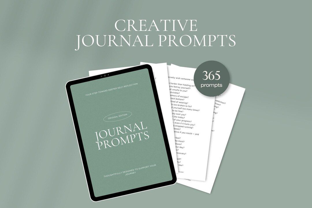 365 Daily Creative Journal Prompts in Canva and PDF (printable A4) - Etsy
