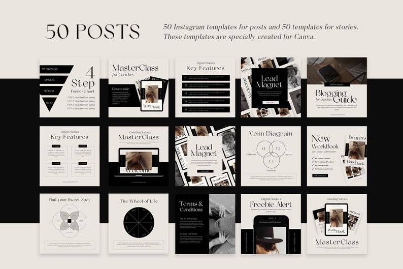 Digital Product Mockups for Social Media. Online Course Mockup Bundle ...