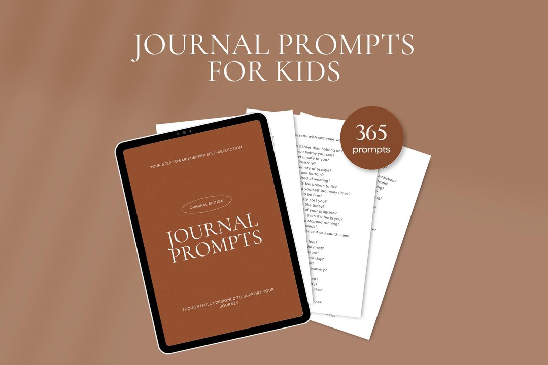365 Daily Journal Prompts for Kids in Canva and PDF (printable A4) - Etsy