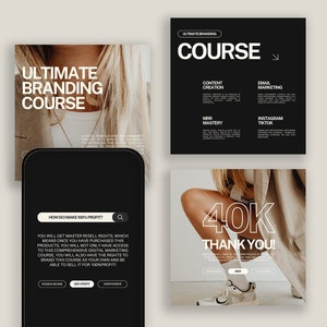 200 Instagram Templates for Coaches Canva and Photoshop Canva Coaching ...