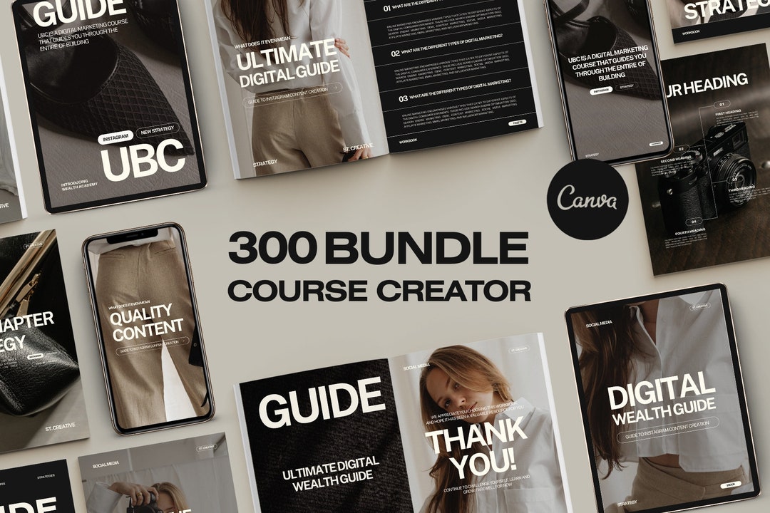 Big Coach Bundle VIII Course Creator Coaching Instagram Canva Template ...