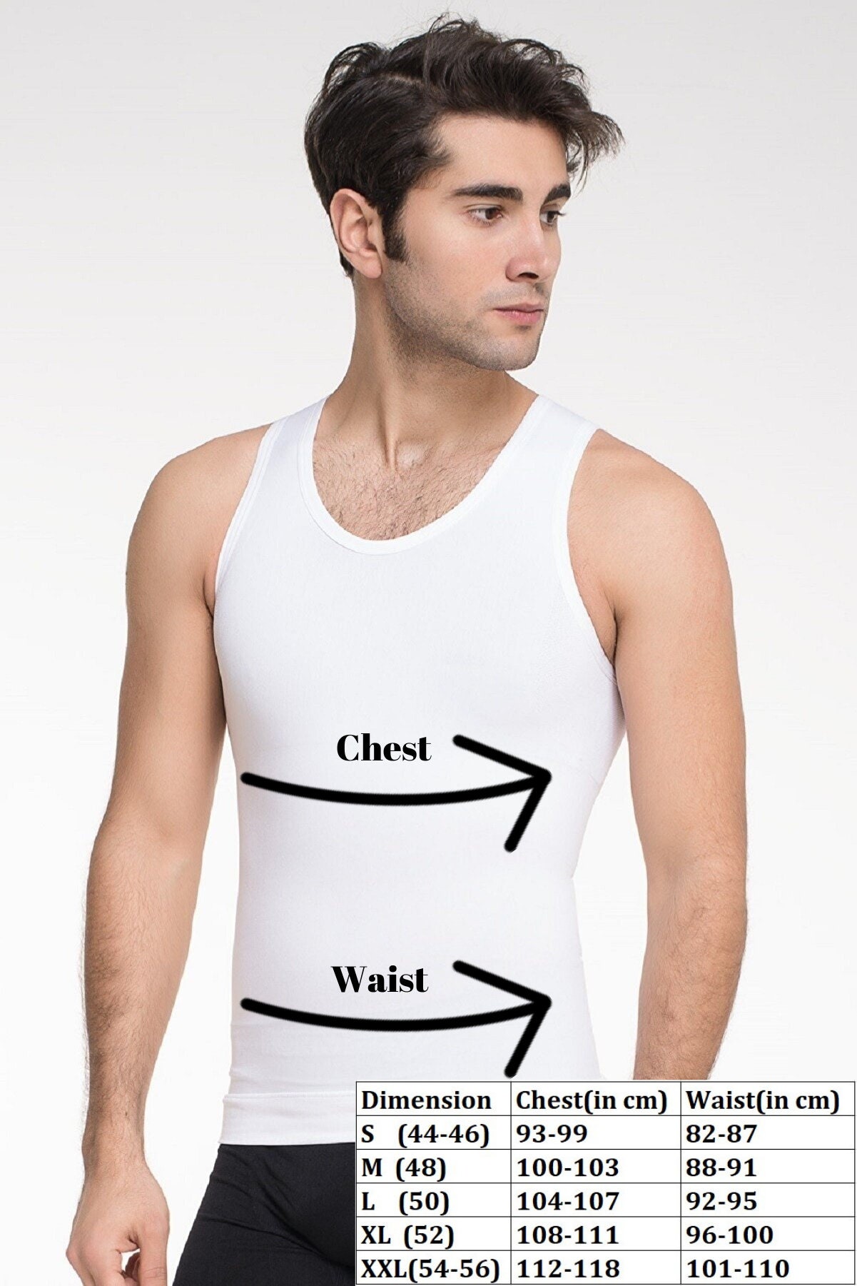 Sleeveless Singlet Corset,man Shapewear,wedding Savior,attenuator,2 Cm ...