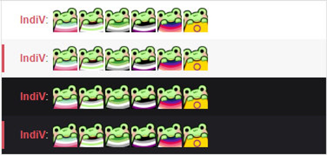 FREE Pride Flag Frogs LGBTQ Emotes for Twitch/discord - Etsy