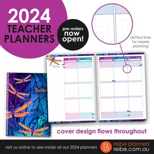 Australian Teacher Planner 2024 Dragonfly Weekly - Etsy Australia