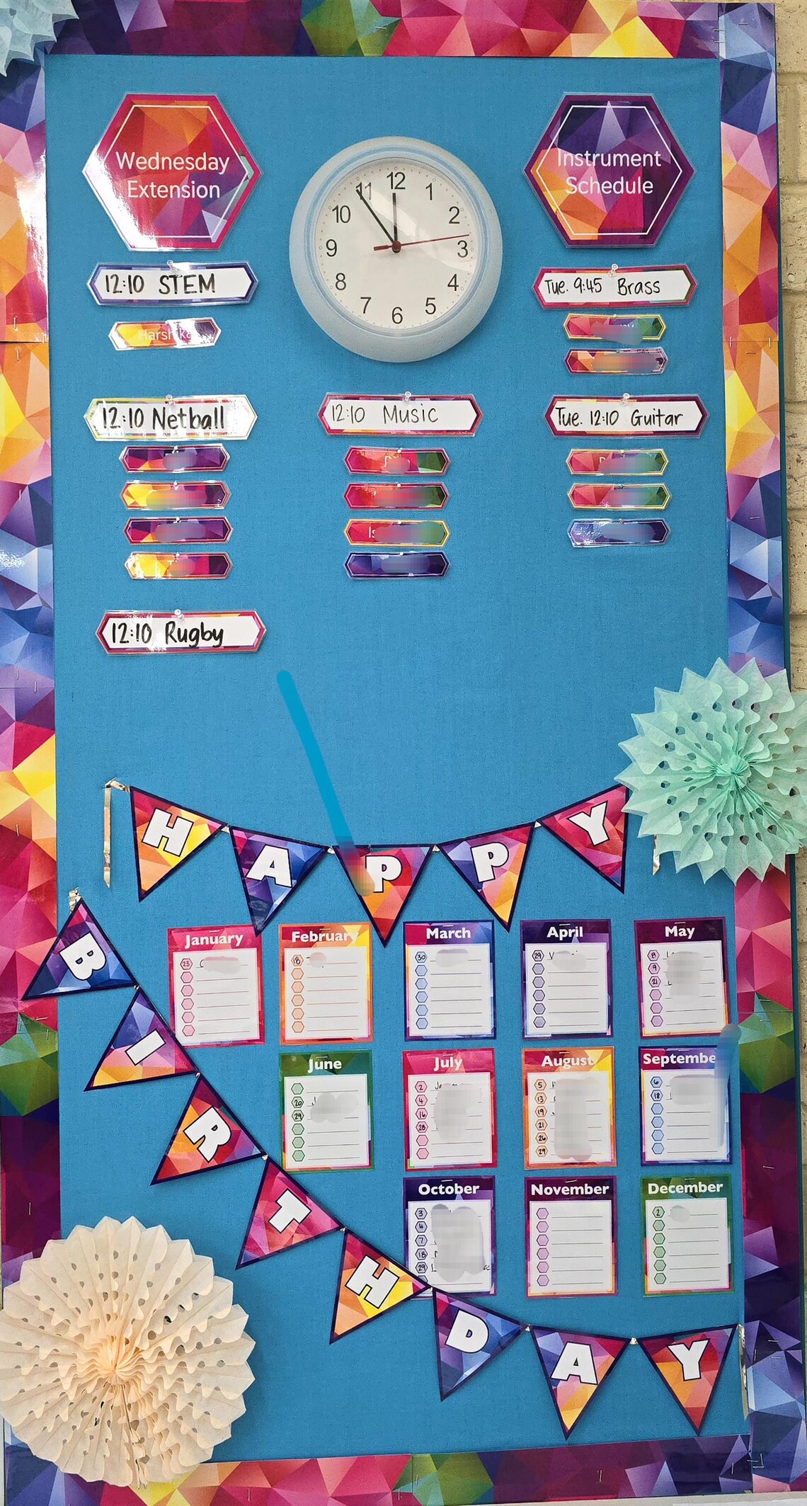 Jewel Classroom Birthday Display - Etsy