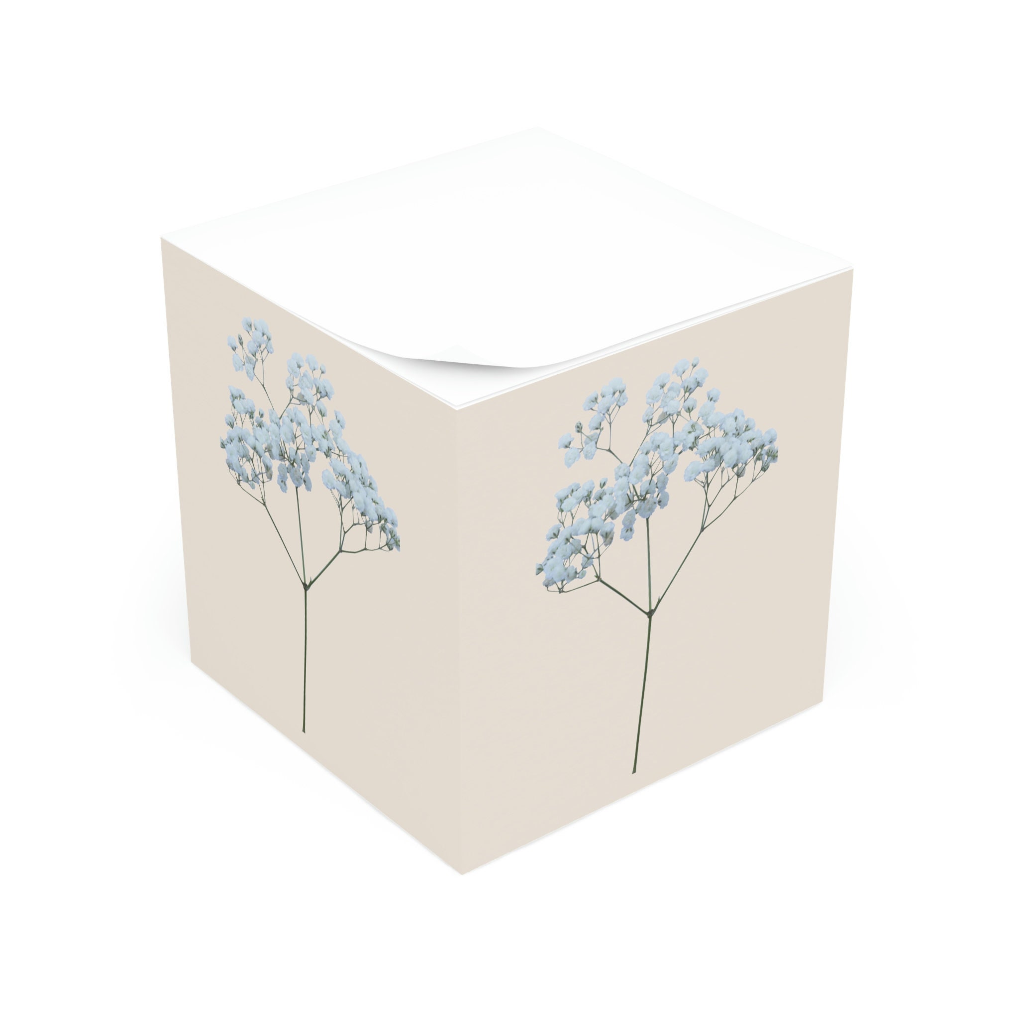 Floral Post-it Cube | Blue - Etsy
