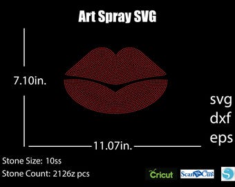Rhinestone Lip Template Rhinestone SS10 Lip Template Rhinestone Lip ...