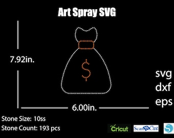 Money is Calling Rhinestone Download Svg Cricut Silhouette, Eps Dxf Plt ...