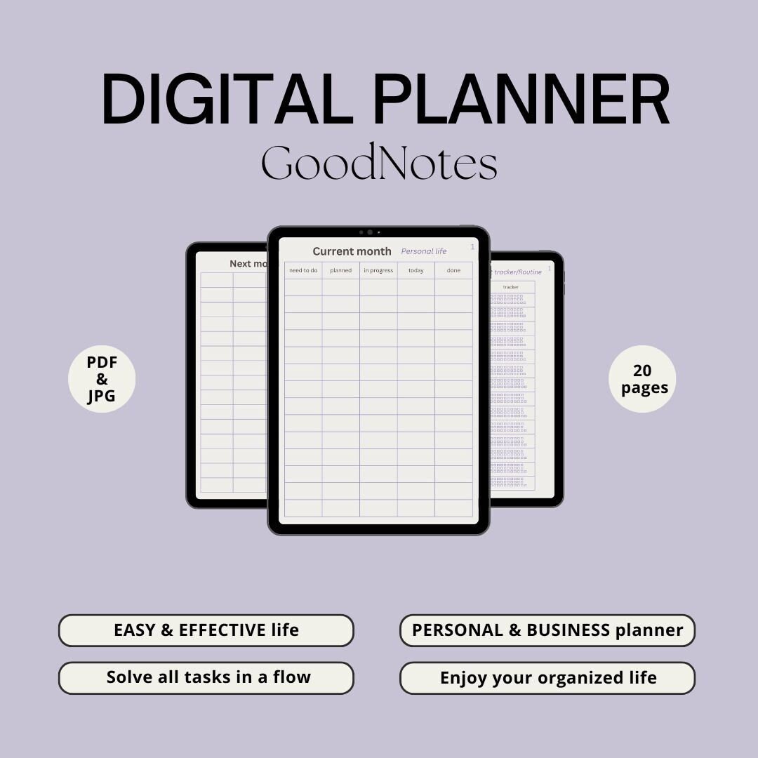 Daily Planner Goodnotes/ Digital Planner Goodnotes/ Digital Notebook ...