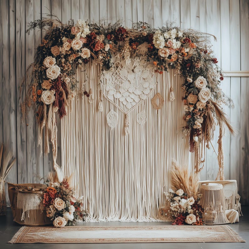 Digital Backdrop, Traditional Boho for Studio Photography, Digital ...