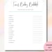 Twins Baby Shower Word Scramble Printable, Twin Baby Shower Game Word ...