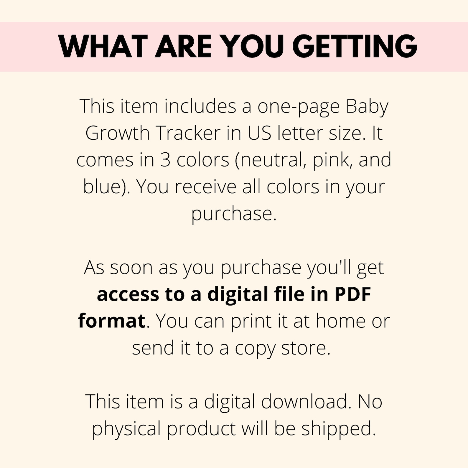 Baby Growth Tracker Printable, Infant Growth Log PDF, Baby Growth Chart ...