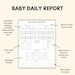 Daycare Daily Report Printable, Daycare Forms PDF, Toddler & Infant ...