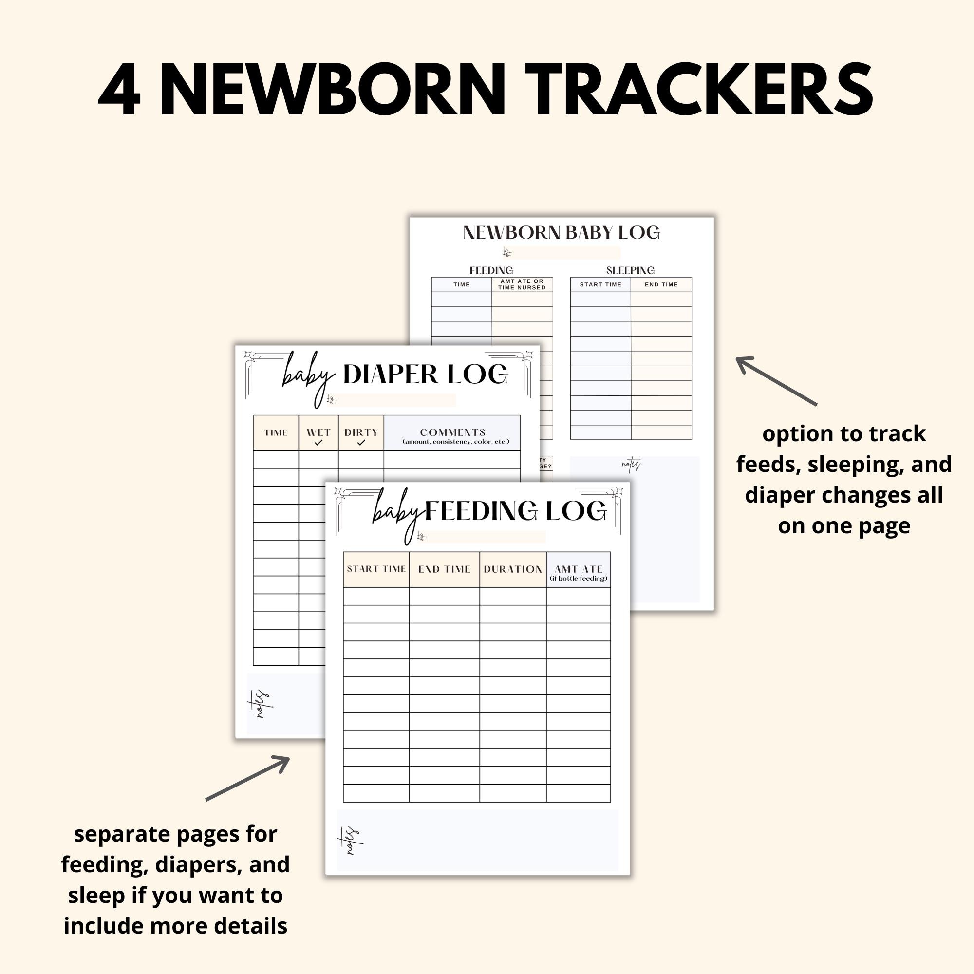 Newborn Baby Planner Printable, New Mom Planner, Newborn Planning ...