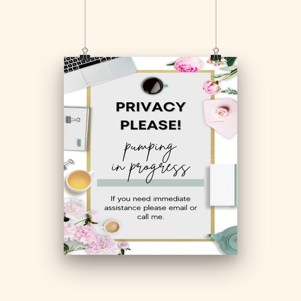 Pumping in Progress Sign Printable - Etsy
