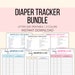 Baby Diaper Tracker Printables, Baby Care Diaper Log + Checklist PDF ...