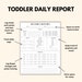 Daycare Daily Report Printable, Daycare Forms PDF, Toddler & Infant ...