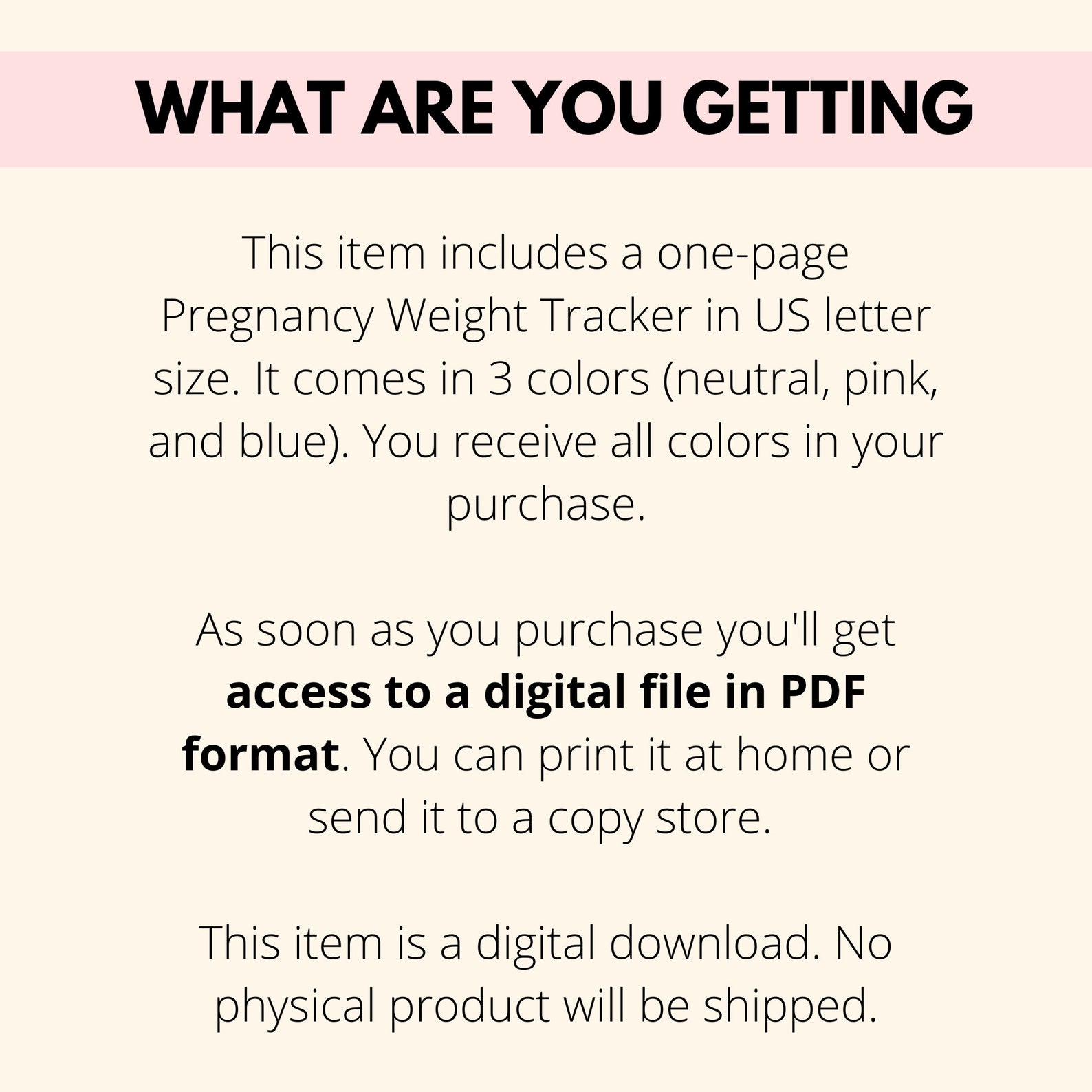 Pregnancy Weight Tracker Printable, Pregnancy Weight Gain Chart PDF ...