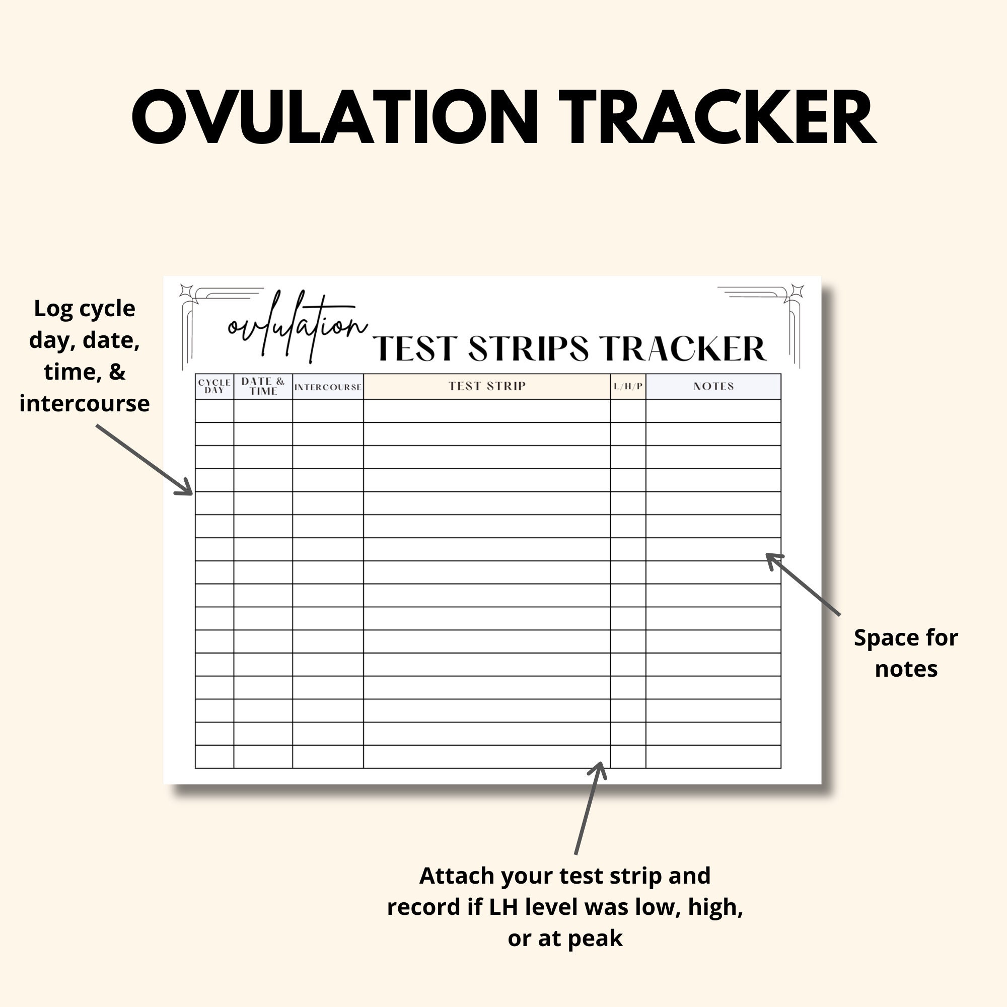 Fertility Planner Printable, TTC Fertility Tracker Pregnancy Planner ...