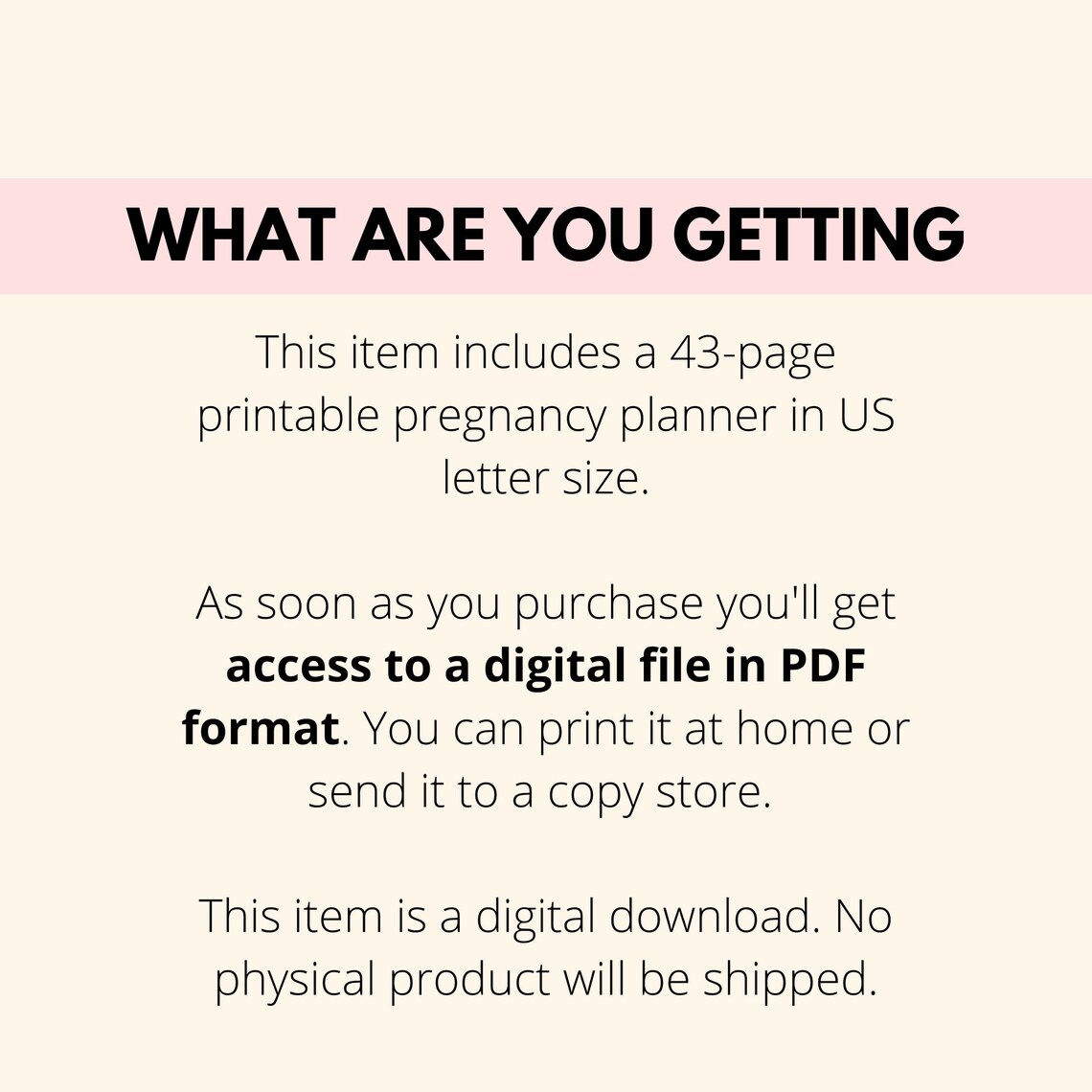 Pregnancy Printable Planner, Pregnancy Journal PDF, Pregnancy ...