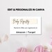 Baby Gift Registry Card Editable Template, Baby Shower Enclosure Card ...