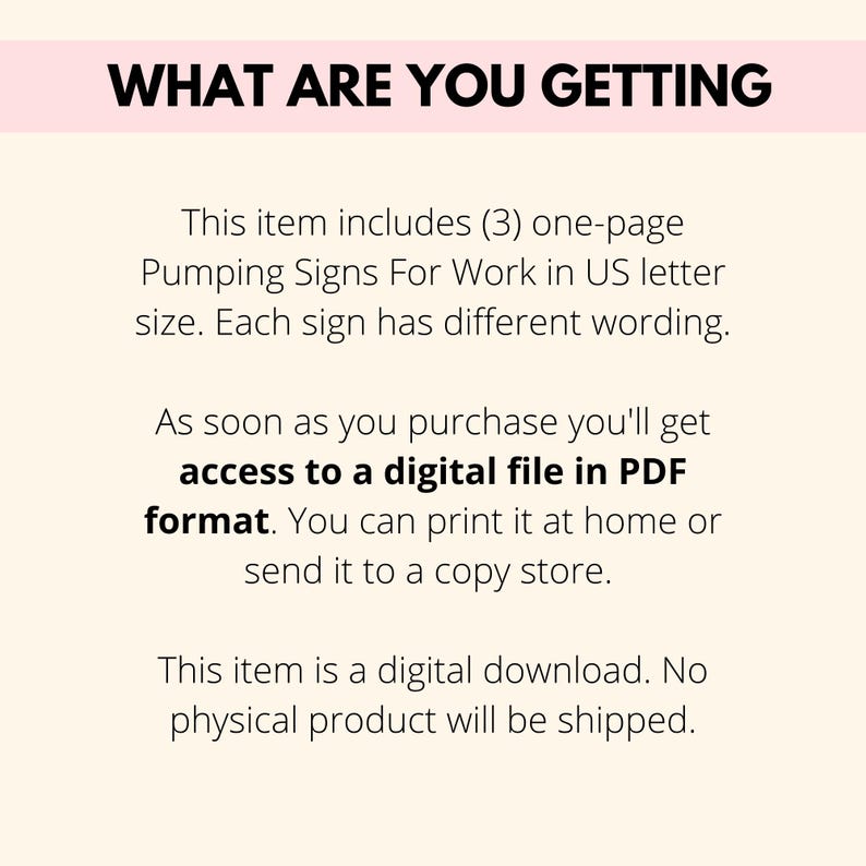 Pumping Sign for Work Printable, Pumping in Progress Door Sign PDF ...