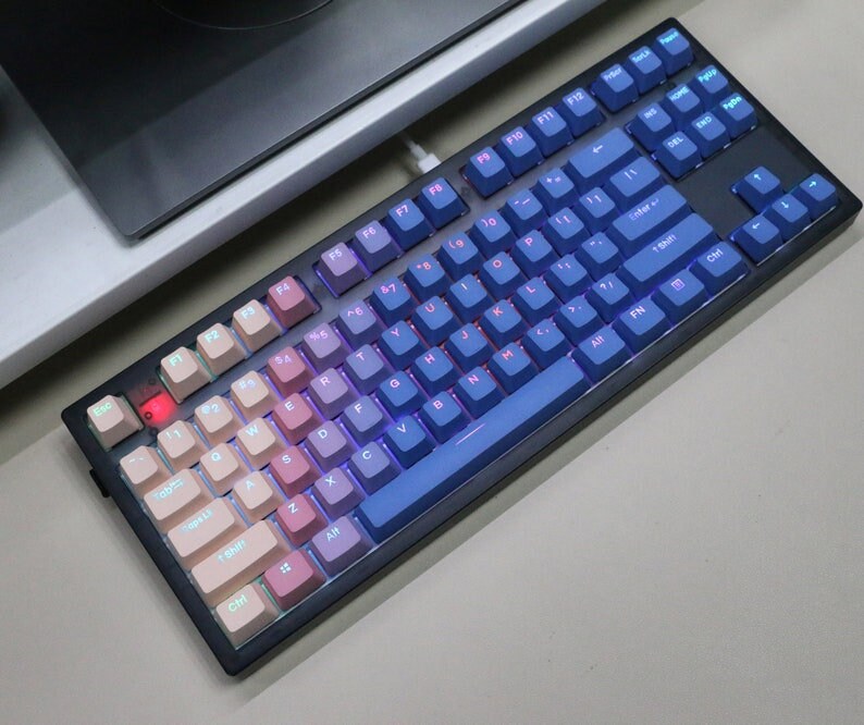 109 Pcs Sunset Translucent Keycap Set PBT Keycap OEM Profile - Etsy