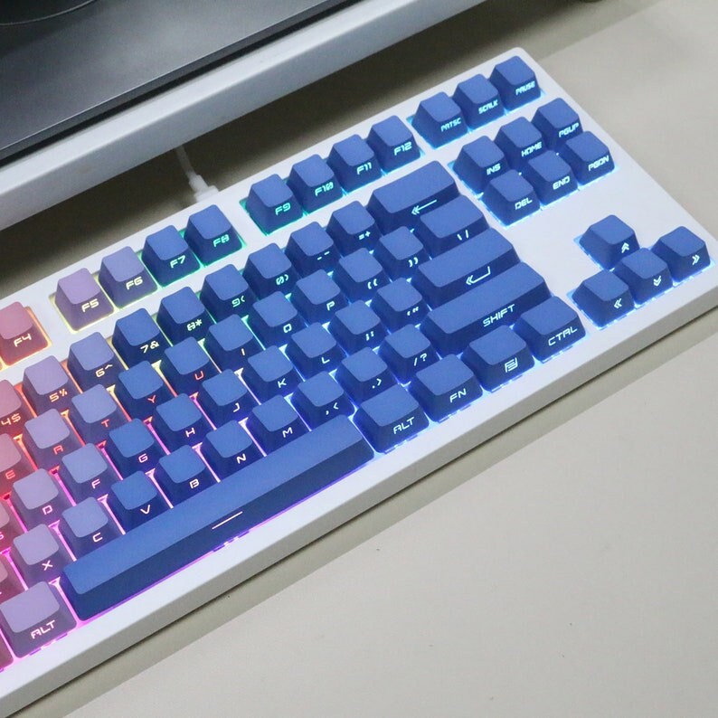 109 Pcs Sunset Translucent Keycap Set PBT Keycap OEM Profile - Etsy