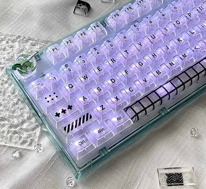 138PCS Transparent Theme Keycap Simple Keycap Set Mechanical - Etsy