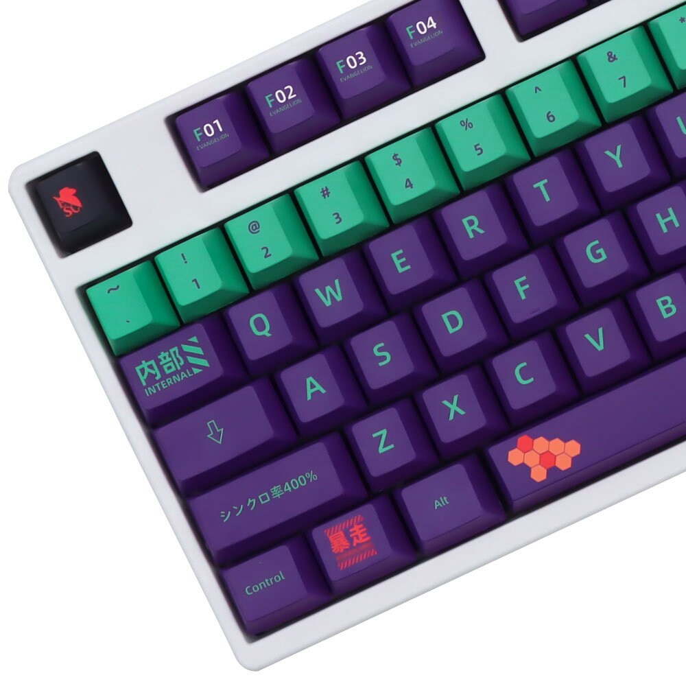 EVA Japanese Keycap Set for Mechanical Keyboard Pbt OEM Profile MX Stem ...