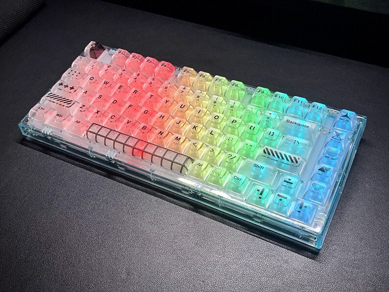 138PCS Transparent Theme Keycap Simple Keycap Set Mechanical - Etsy