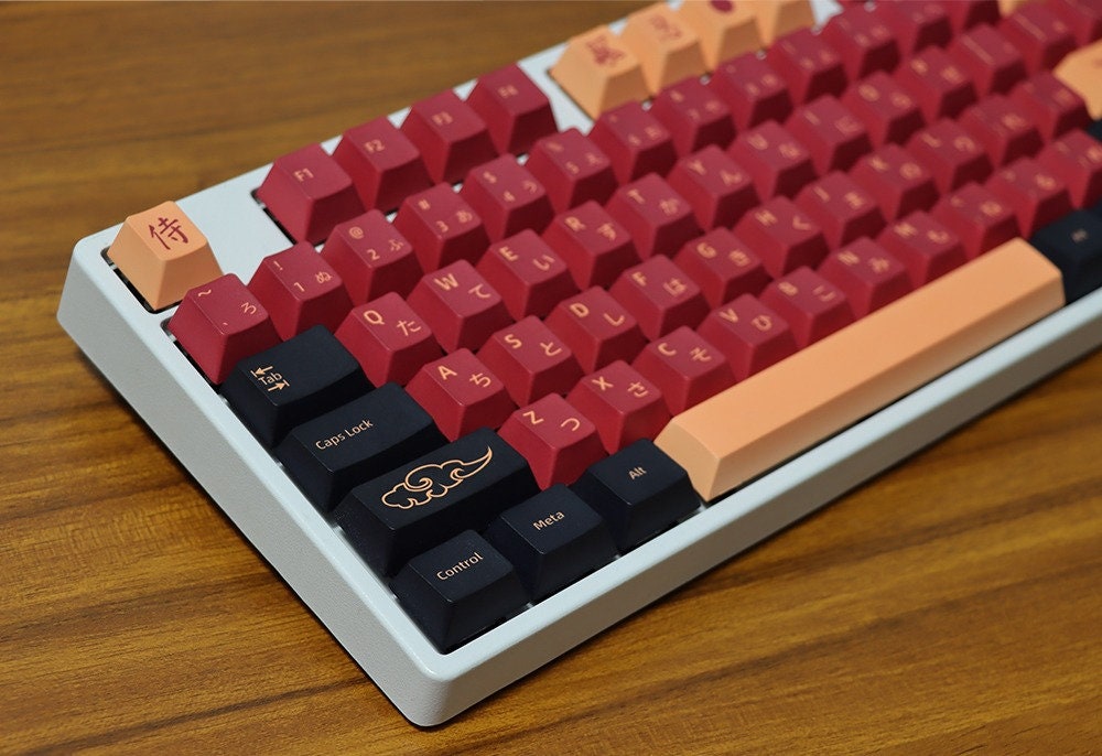 Red PBT Samurai Themed Keycap Set Cherry Profile MX Stem - Etsy Canada