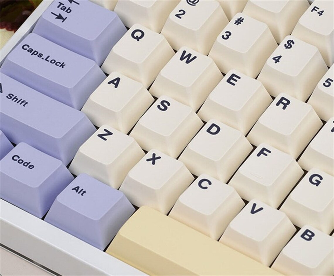 157pcs Taro Purple Keycaps Set Retro Minimalist Keycaps PBT - Etsy