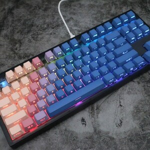 109 Pcs Sunset Translucent Keycap Set PBT Keycap OEM Profile - Etsy