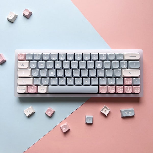 Pink Korean Keycaps - Etsy