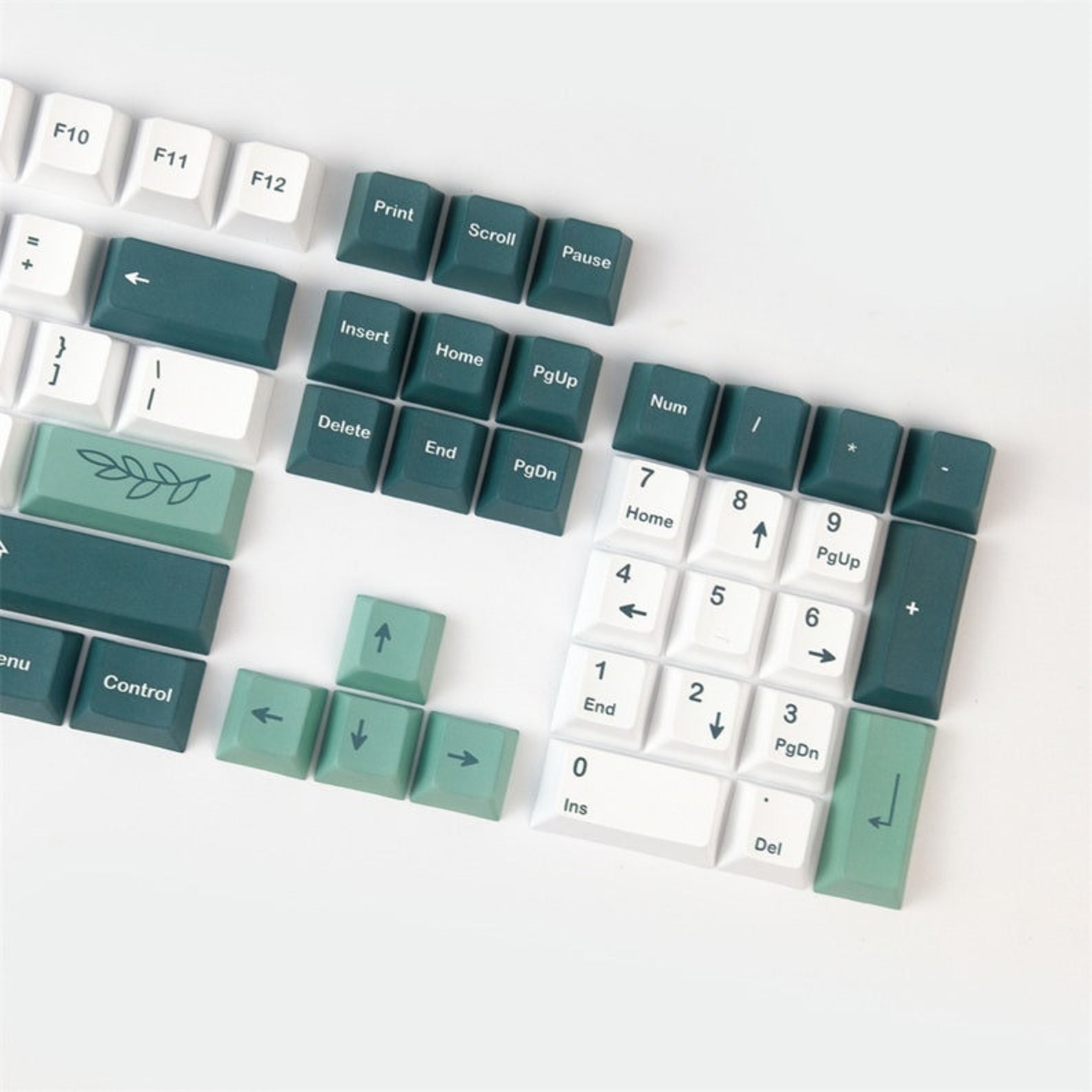 135 Keys Bamboo Themed Keycaps Set Green Gradient Keycap - Etsy
