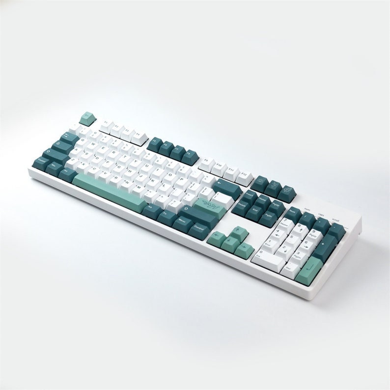 135 Keys Bamboo Themed Keycaps Set Green Gradient Keycap - Etsy