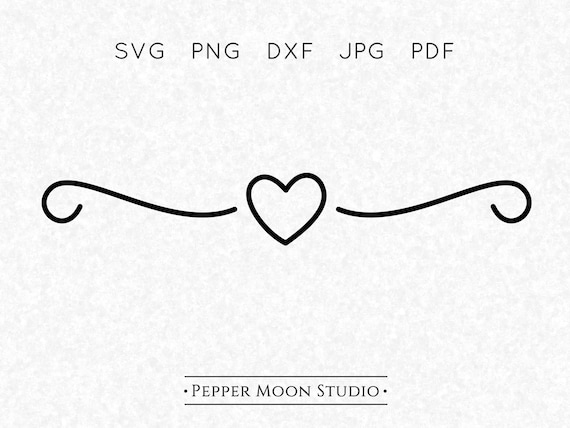 Decorative Line Dividers Heart