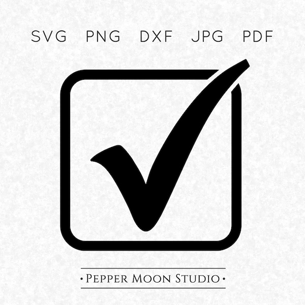 Check Box With Check Svg - Etsy