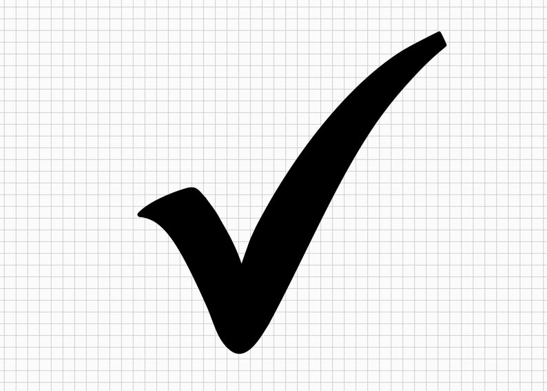 Check Mark SVG | Checkmark Checkbox Checklist | Tick off List | Simple ...