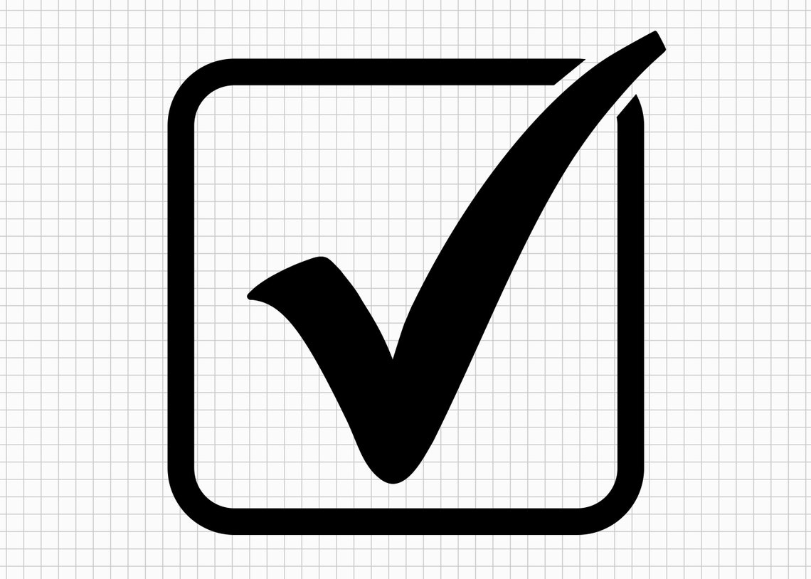 Check Mark SVG Checkmark Checkbox Checklist Square Box Rounded Corners ...