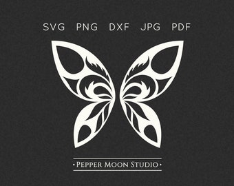 Half Butterfly Wing Svg - Etsy