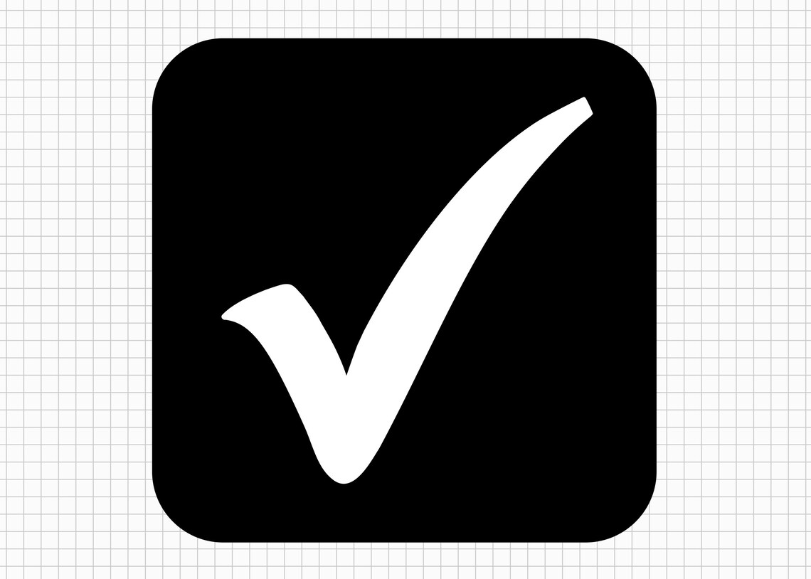 Check Mark SVG | Checkbox Checkmark Checklist Tick off | Square Box ...