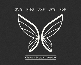 Half Butterfly Wing Svg - Etsy